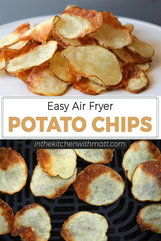 Air Fryer Potato Chips Crispy and Crunchy